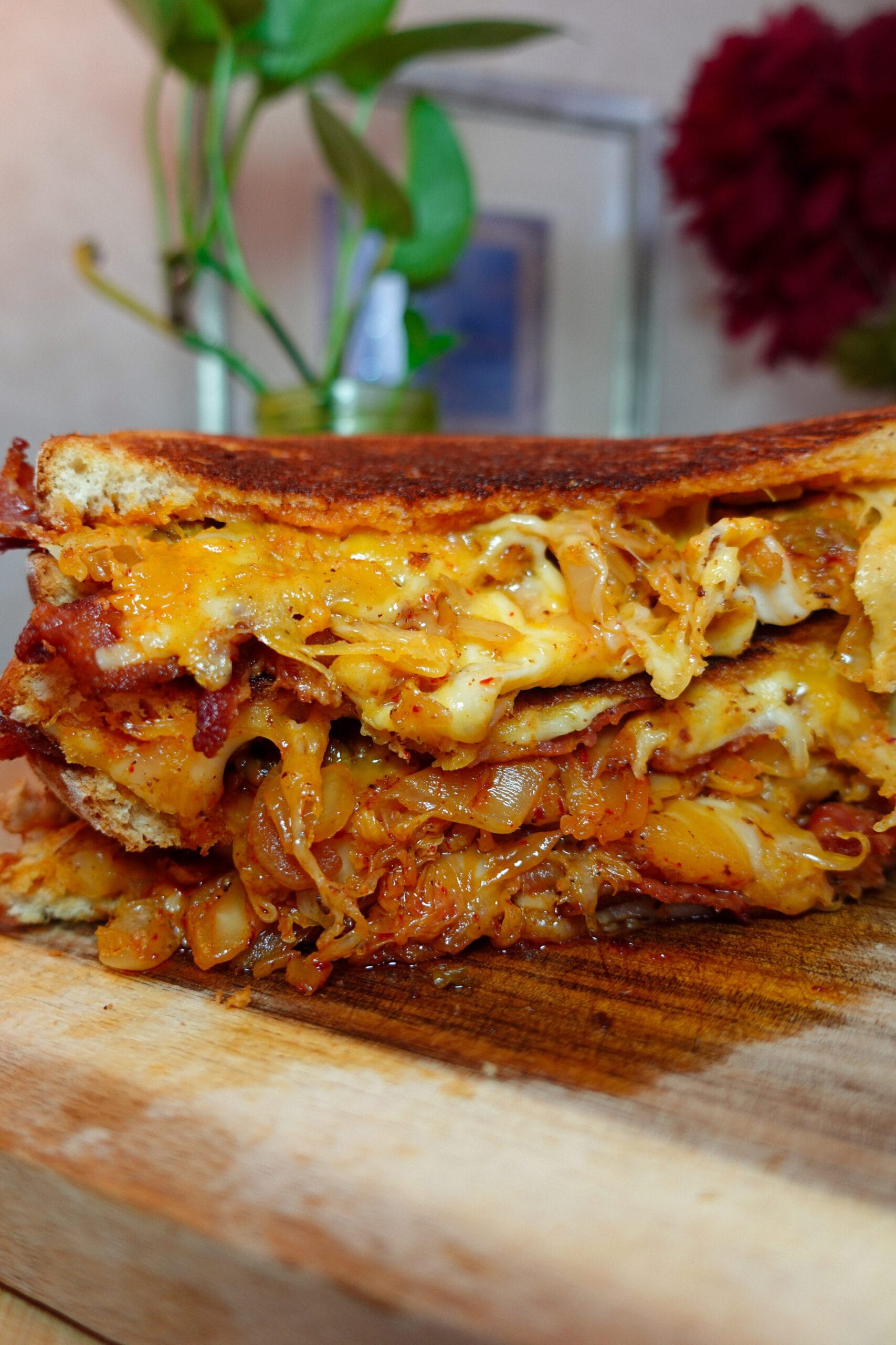 KIMCHI BACON GRILLED CHEESE | Foods of Li