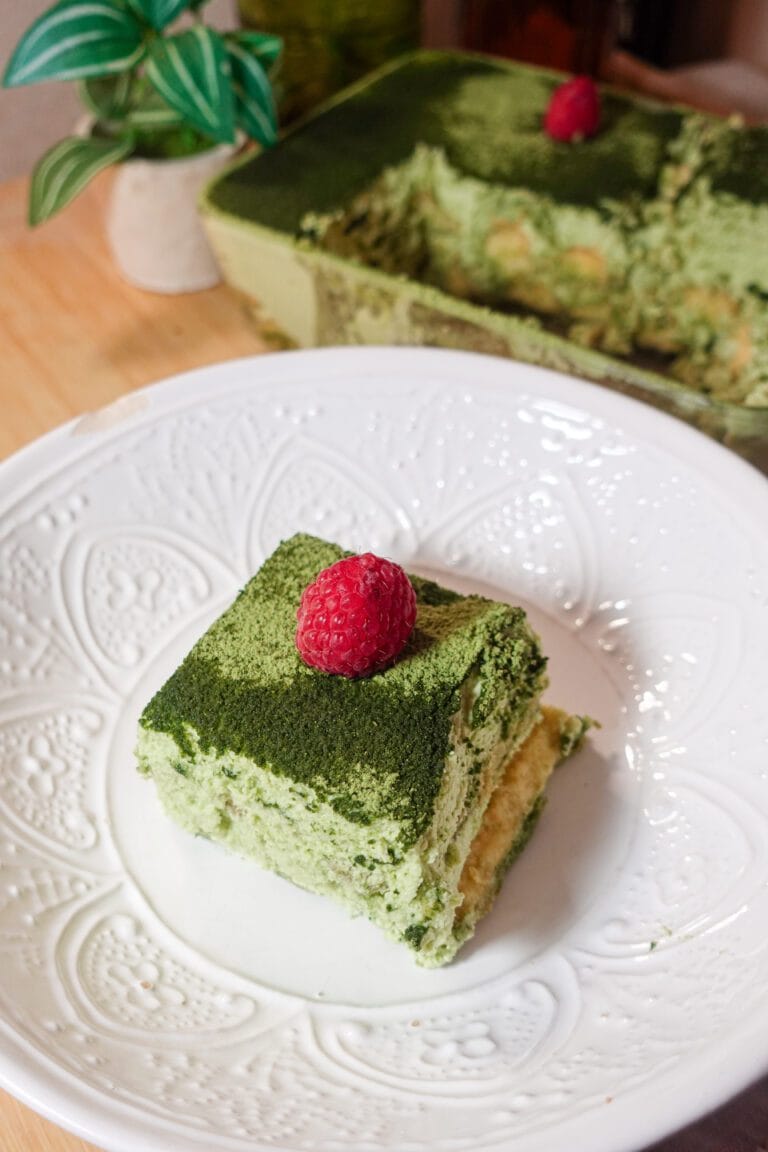 NO-BAKE MATCHA TIRAMISU (alcohol-free) | Foods of Li